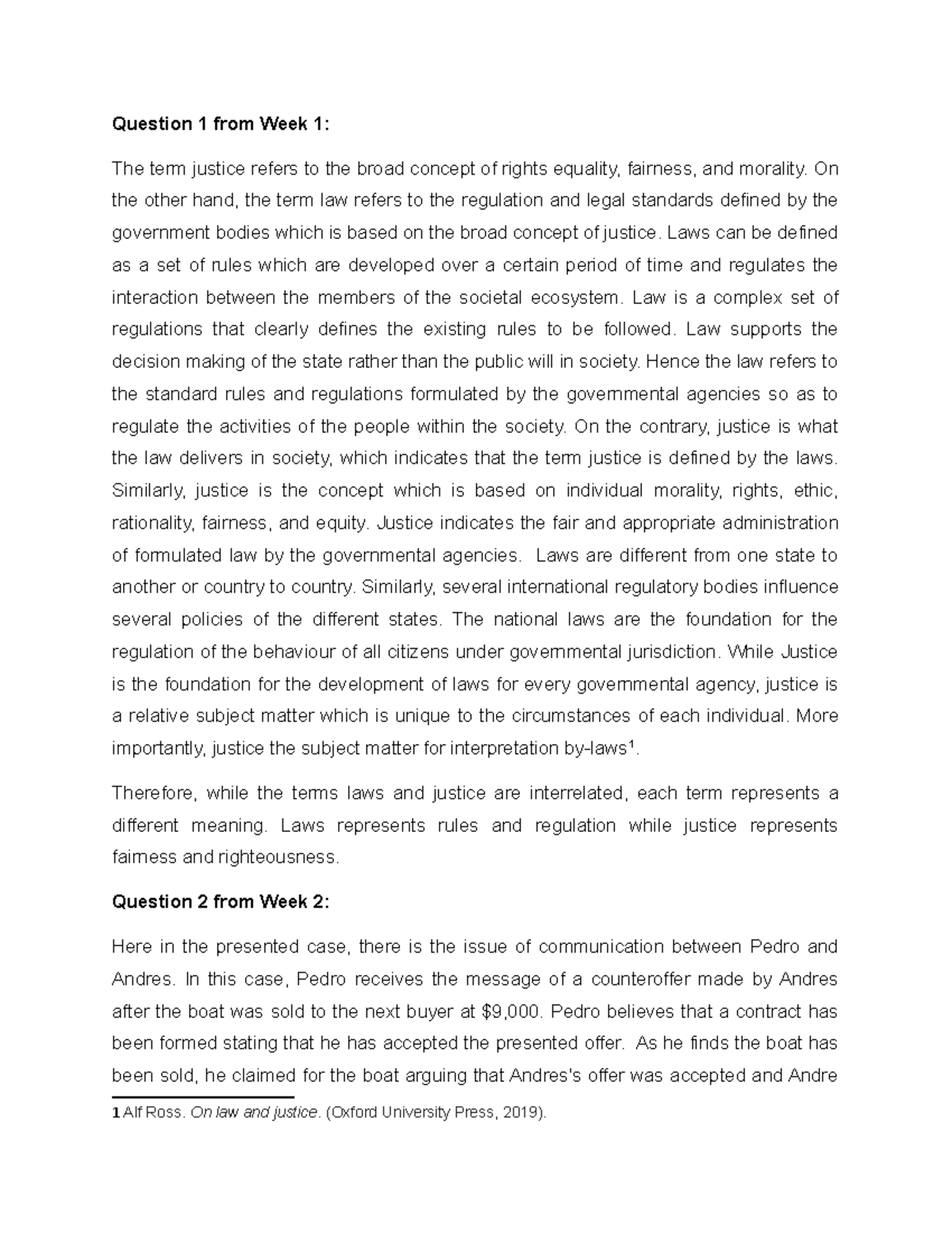 HI6027 - Each week students were provided with three tutorial questions of varying degrees - Studocu