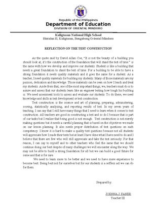 Identification - Panuto: Basahin ang pangungusap at tukuyin ang ...