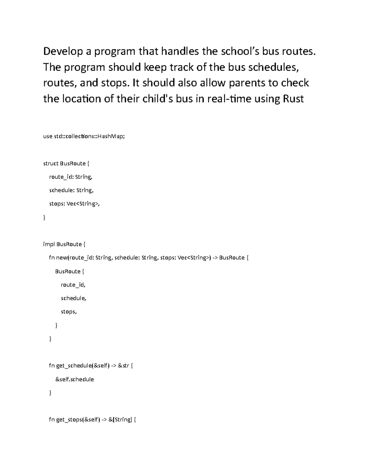 Comp6076-assign 08-Rust - Develop a program that handles the school’s ...