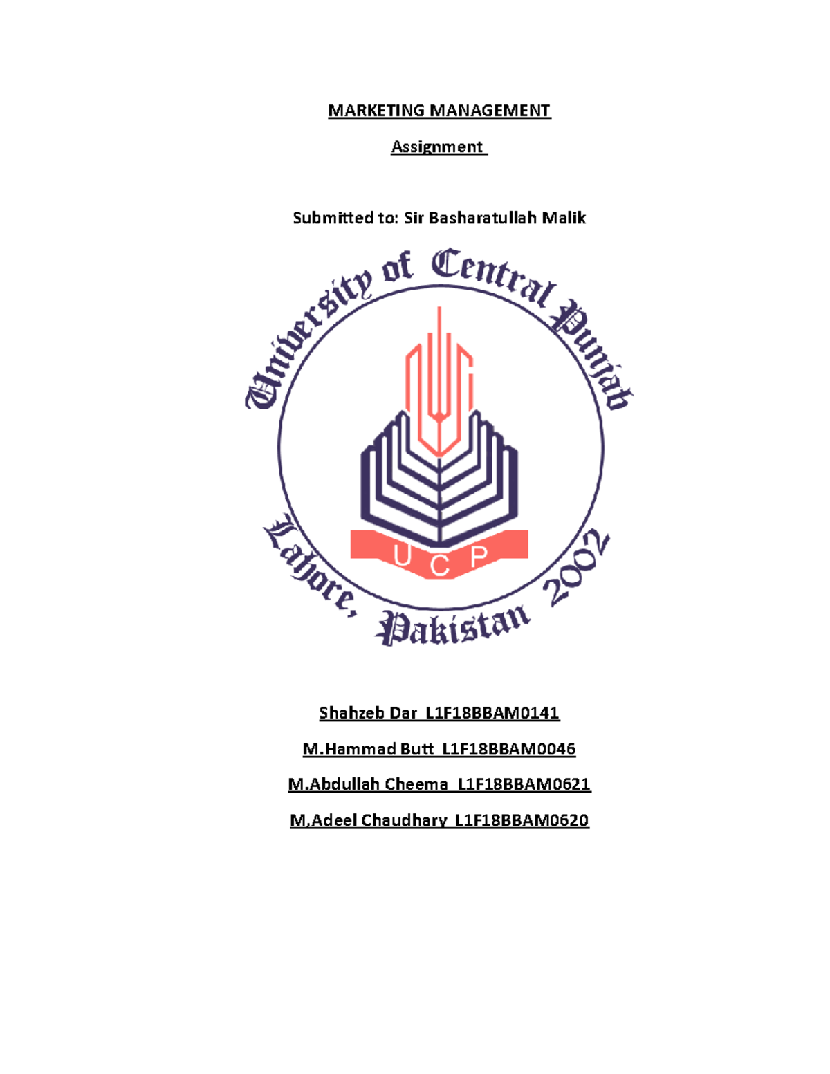 .. Marketing Management assignment - MARKETING MANAGEMENT Assignment ...