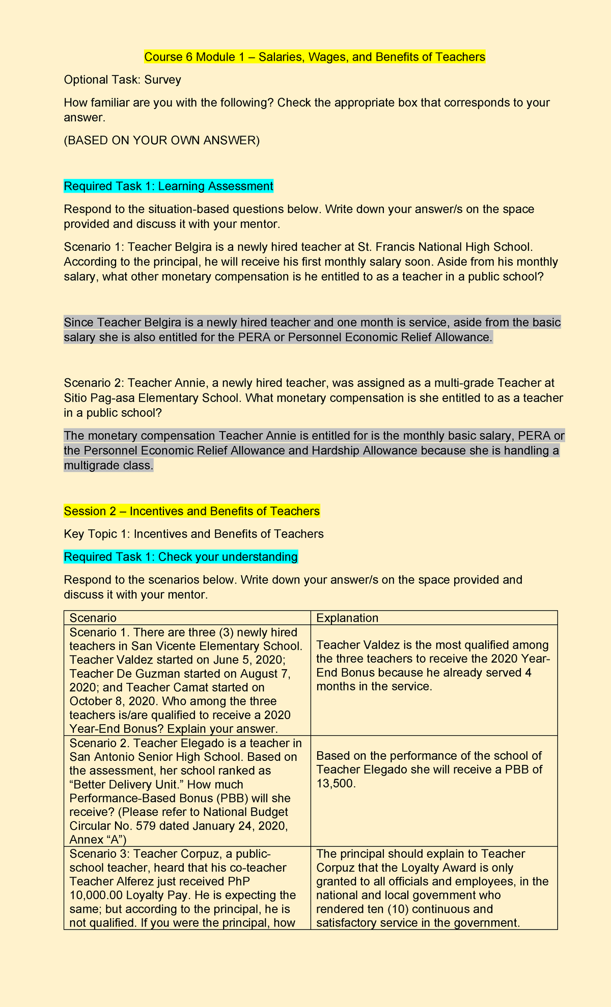 587006404 TIP Course 6 Answer 1 - Course 6 Module 1 – Salaries, Wages ...