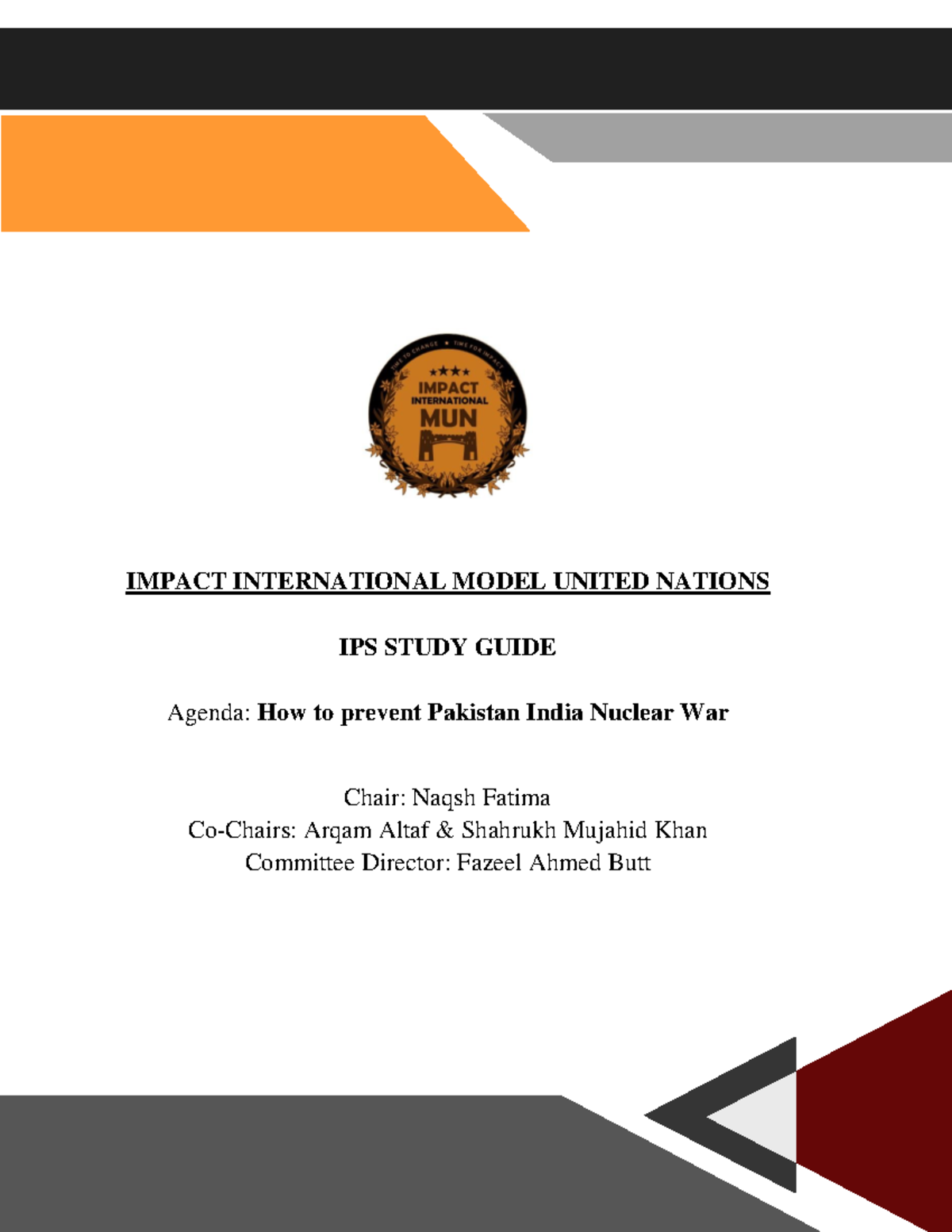 Iimun-IPS-Study Guide - IMPACT INTERNATIONAL MODEL UNITED NATIONS IPS ...