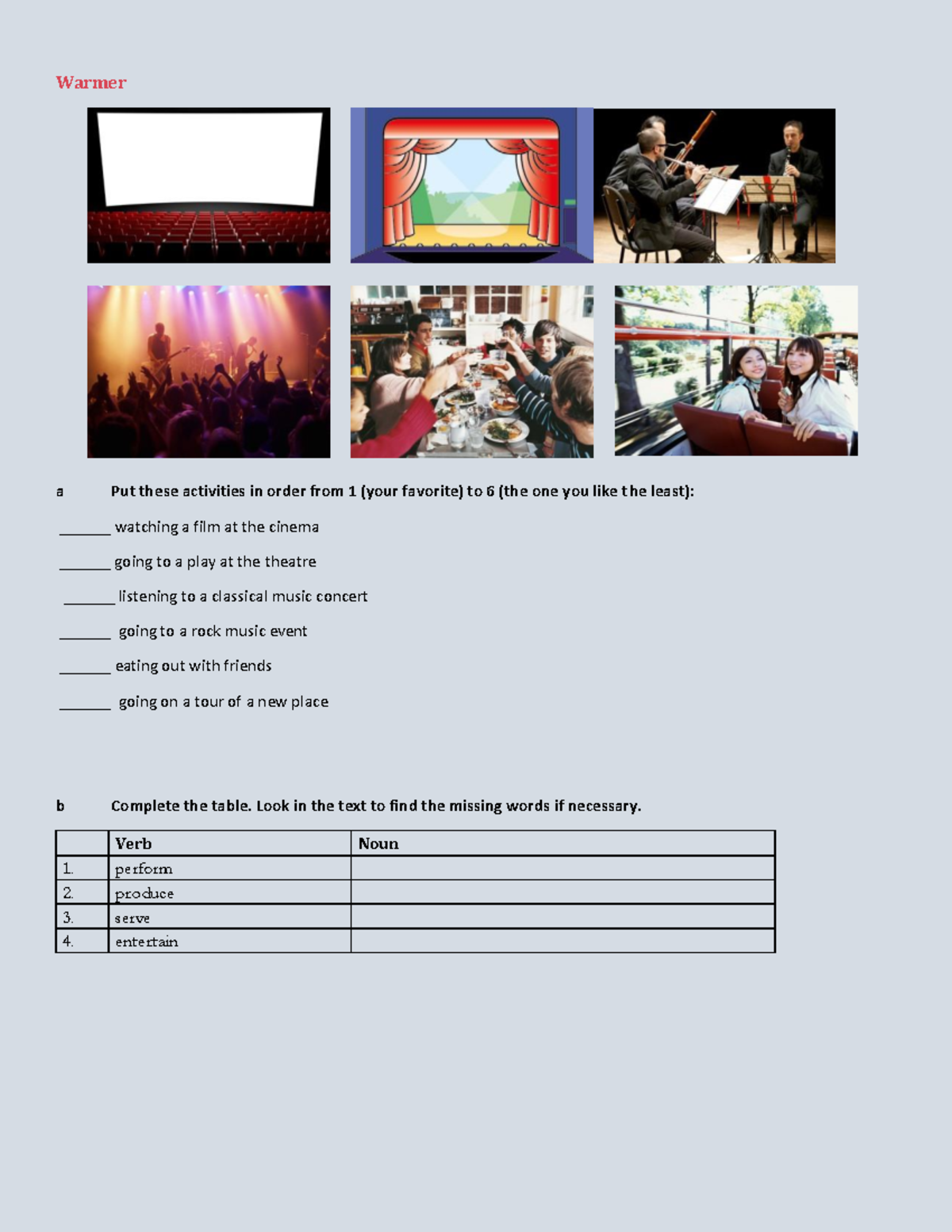 Entertainment class asd asd fasd qwed rf - Warmer a Put these ...