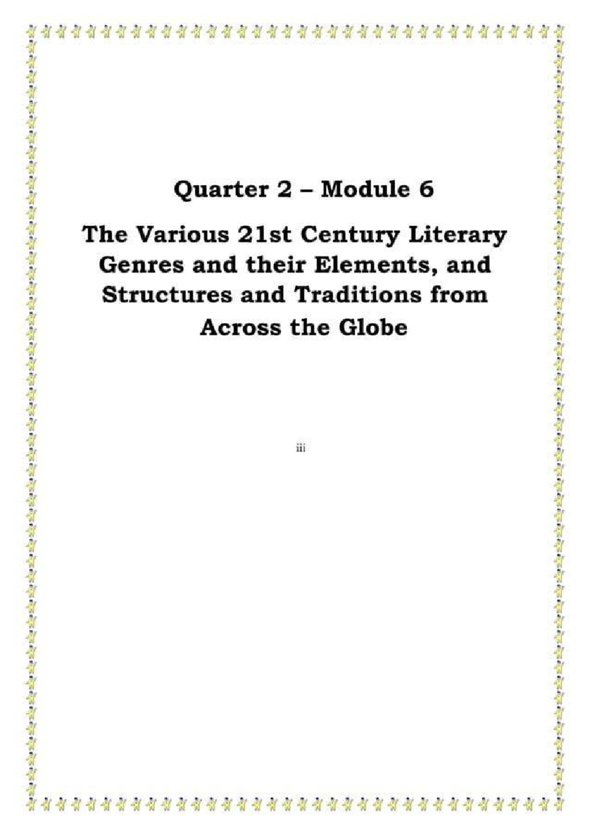 21st-Century-Literature - Quarter 2 Module 6 The Various 21st Century ...