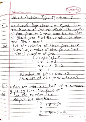 Maths master cards- all topics - Mathematics - Studocu