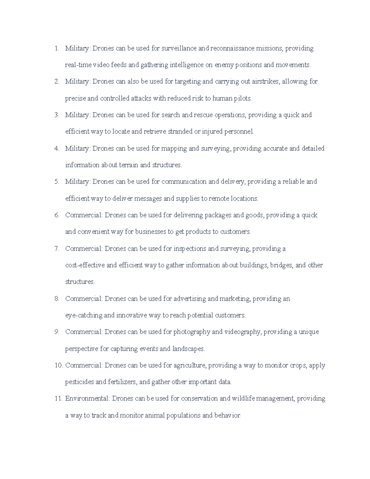 The use of drones and other emerging technologies in military ...