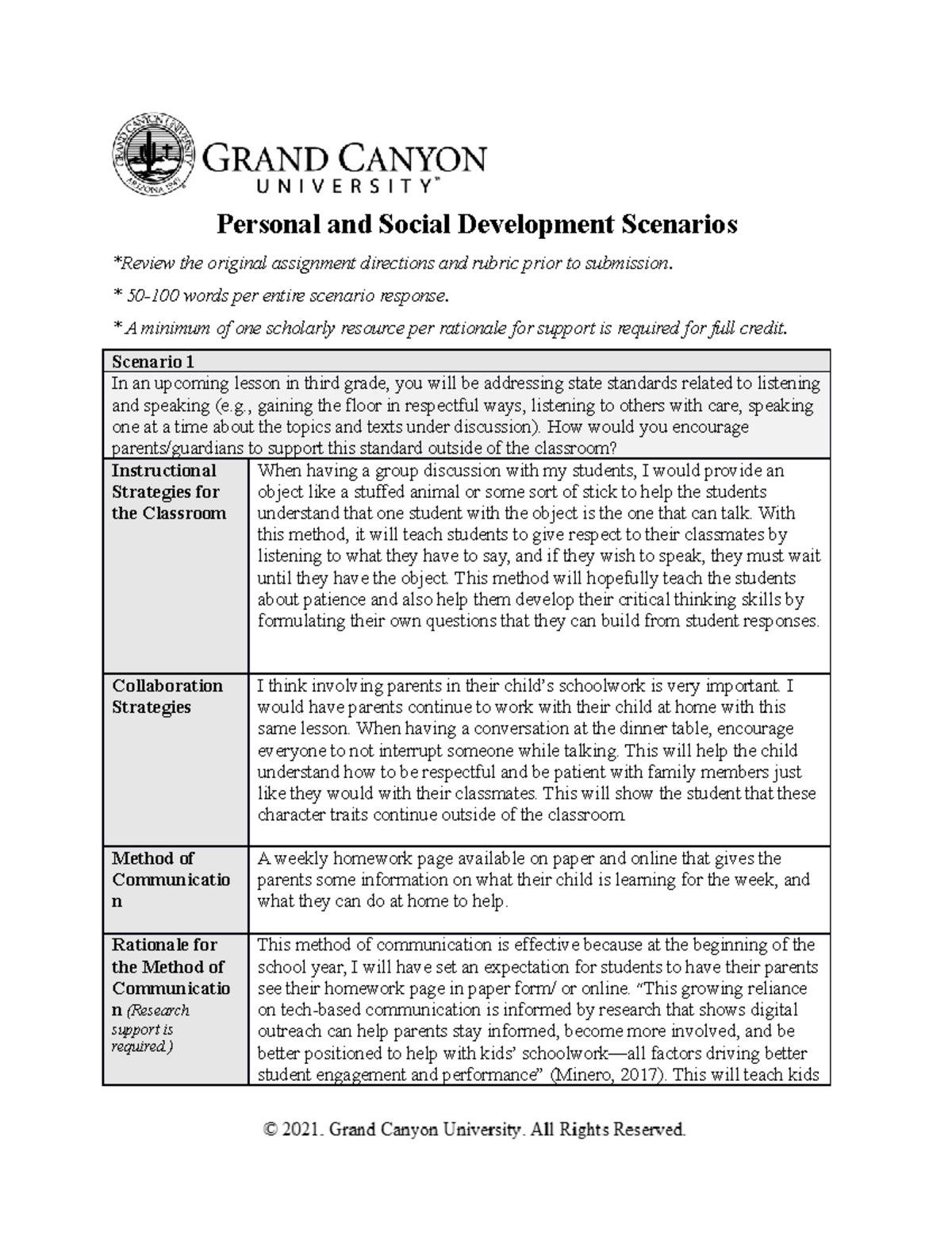 ELM-200-T5-Personal and Social Development Scenarios - Personal and ...