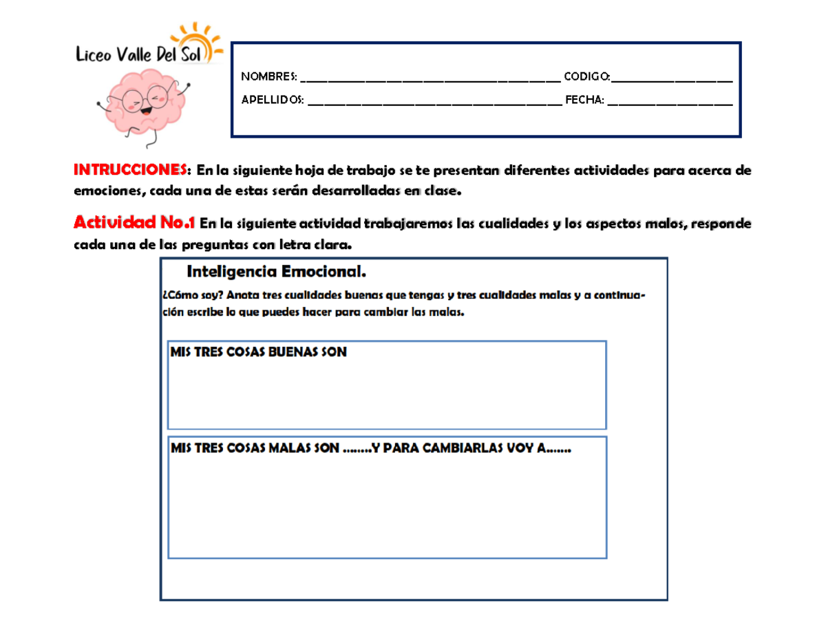 0gp0r Evaluacion DE Intellectus Unidad NO.1 - NOMBRES: - Studocu
