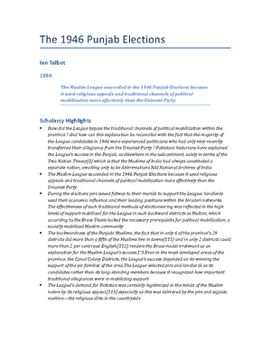 Pakistan Affairs Timeline and Notes - CSS-2015- Pakistan Affairs A ...