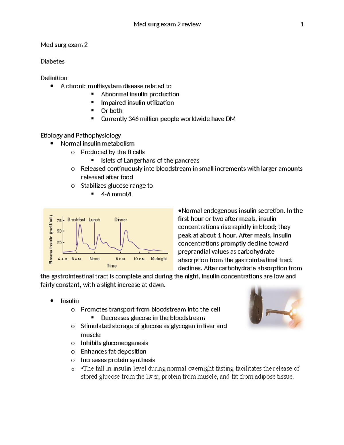 Med surg exam 2 - adult health exam 2 - Med surg exam 2 Diabetes ...
