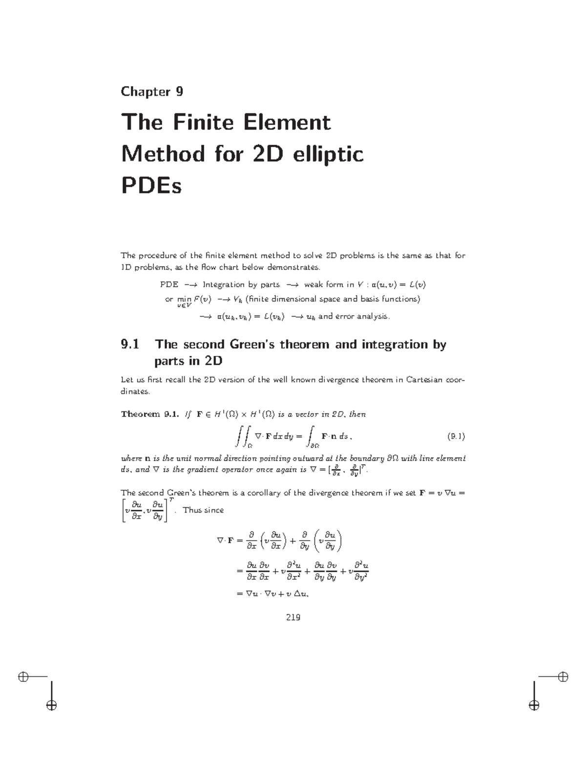 Fem Elliptic Pde Finite Element Method I I Chapter 9 The Finite