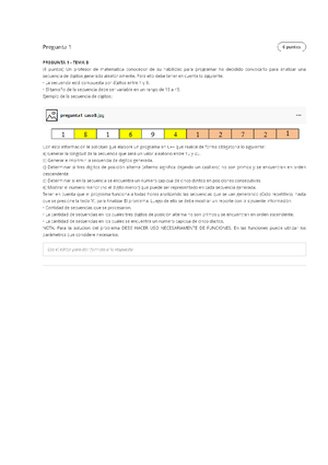 Examen parcial (Fundamentos de programacion) - Fundamentos de Programación - Studocu