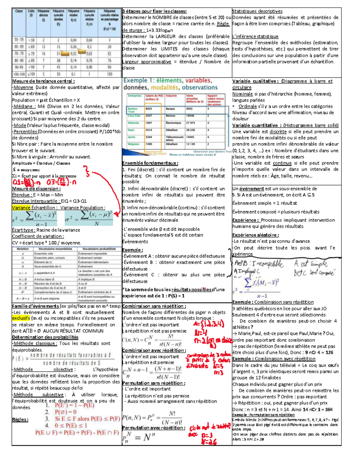 Feuille de note exam intra - 3 étapes pour fixer les classes ...