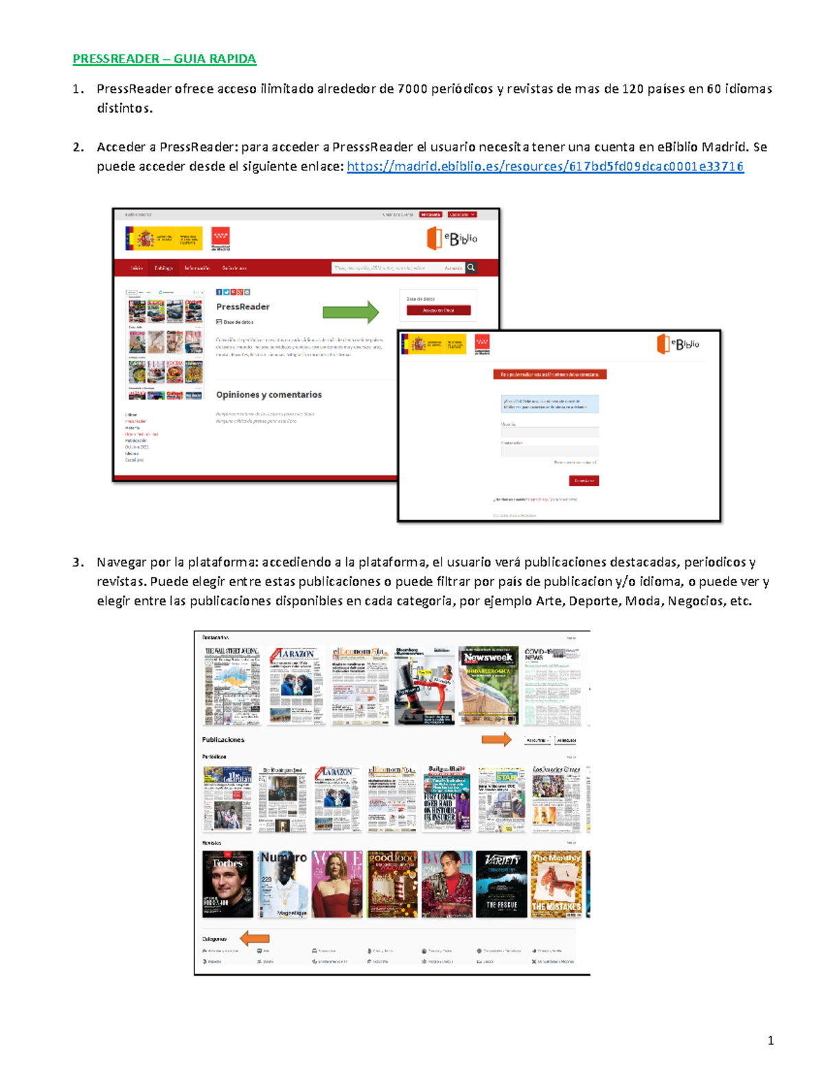 GUIA Pressreader - PRESSREADER – GUIA RAPIDA PressReader ofrece acceso ilimitado alrededor de ...