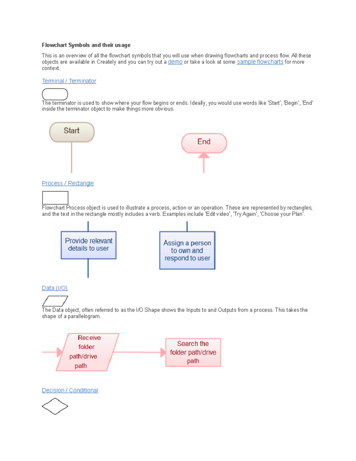 BIS220 Flowchart Symbols and their usage - Flowchart Symbols and their ...