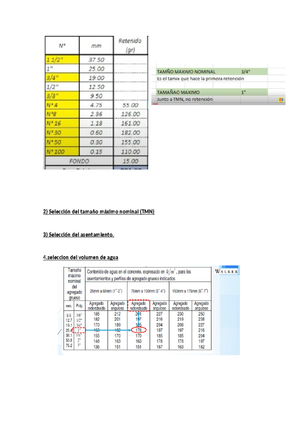 1 - ejercicios y teoria de matematica - 2) Selección del tamaño máximo ...