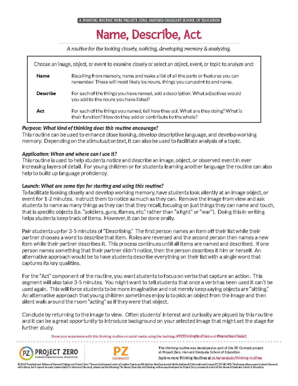 Name Describe Act 0 - Teaching methods - EDU 221 - Pueblo CC - Studocu