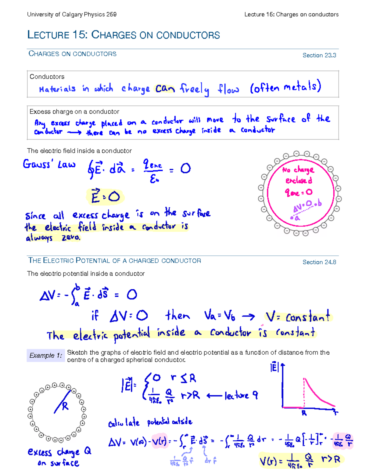 Lecture 15 filledin - notes - University of Calgary Physics 259 Lecture ...