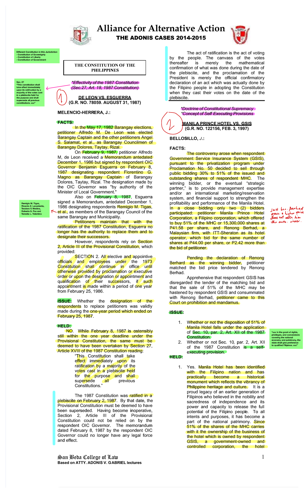 Gabgab Notes 2015 - - Studocu