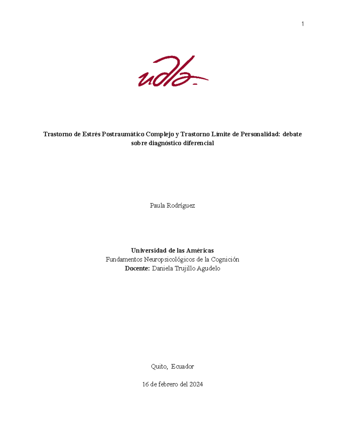 TEPC Y TLP - Trastorno de Estrés Postraumático Complejo y Trastorno ...