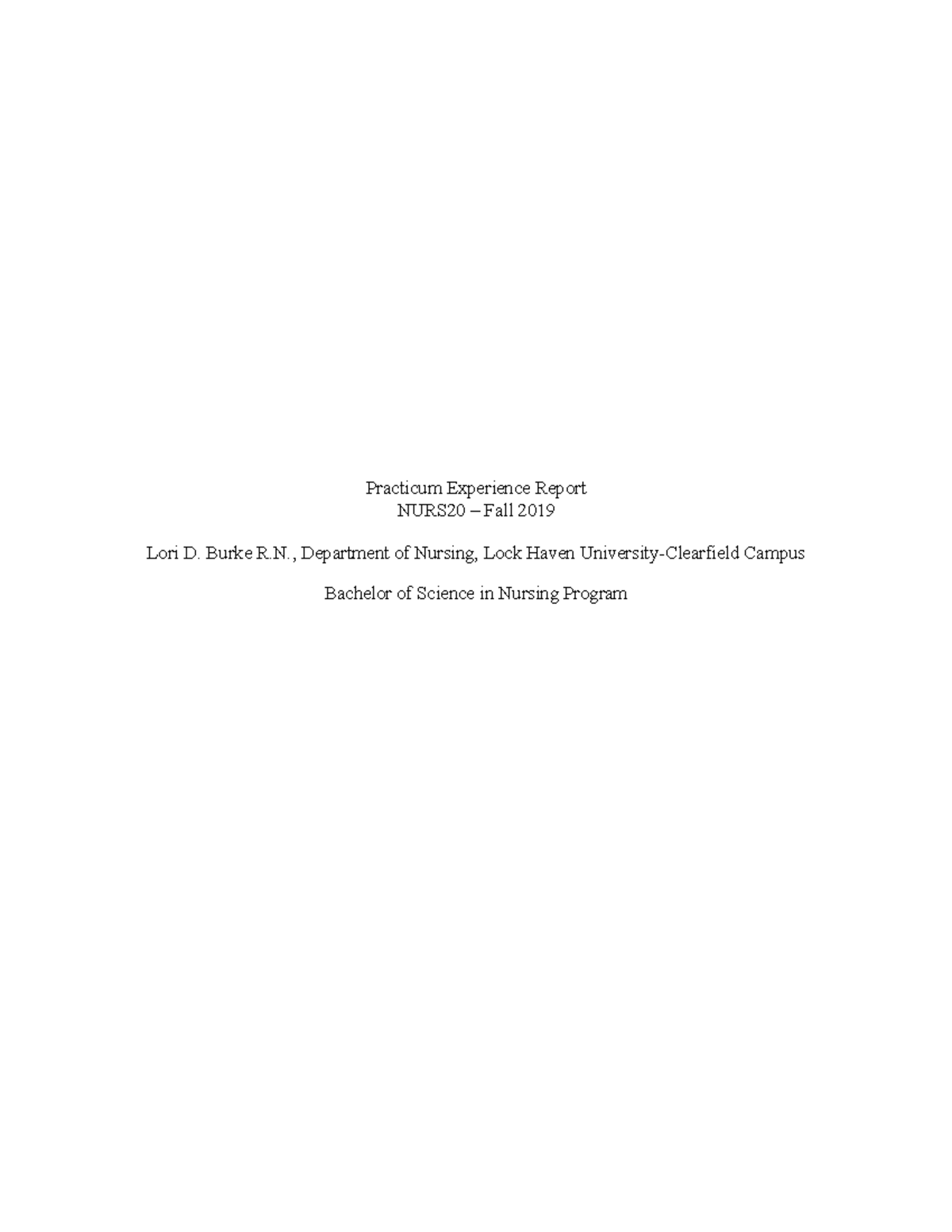 N420Report Burke 19 - Shadowing Experience with Peer Review references ...