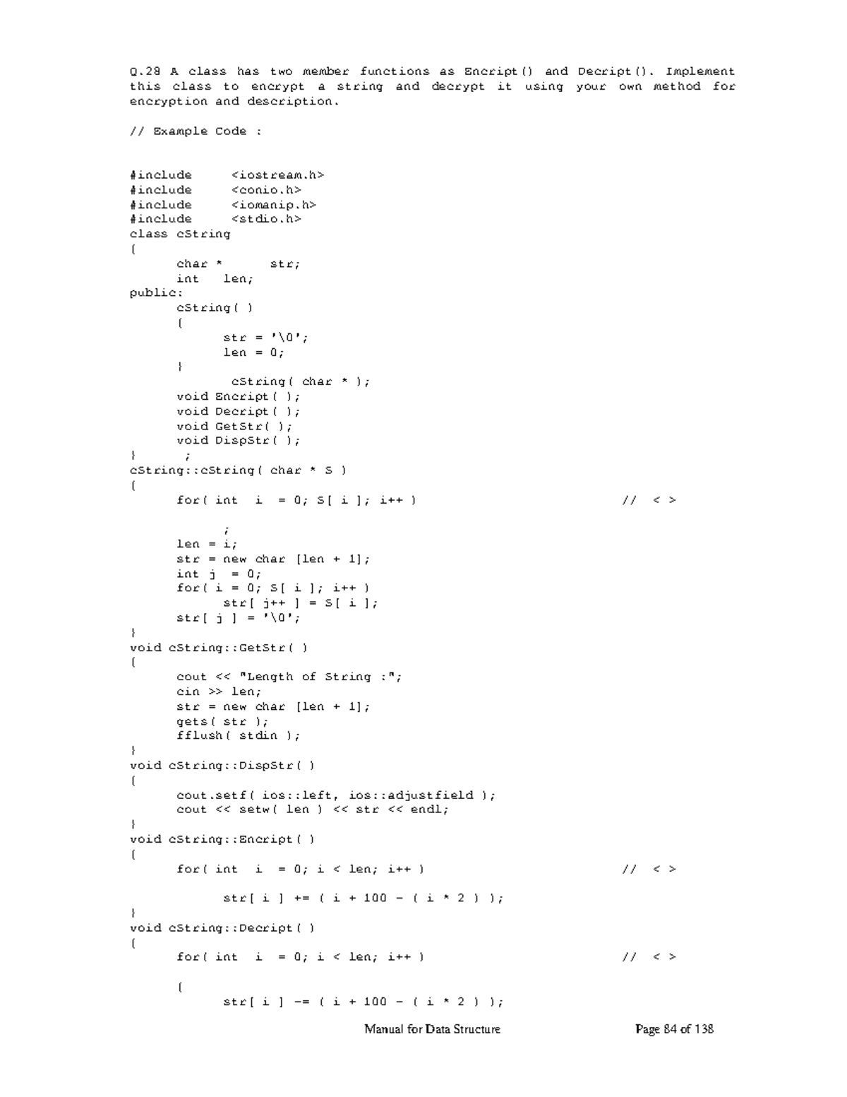 Data Structure encript and decript - Manual for Data Structure Page 84 ...