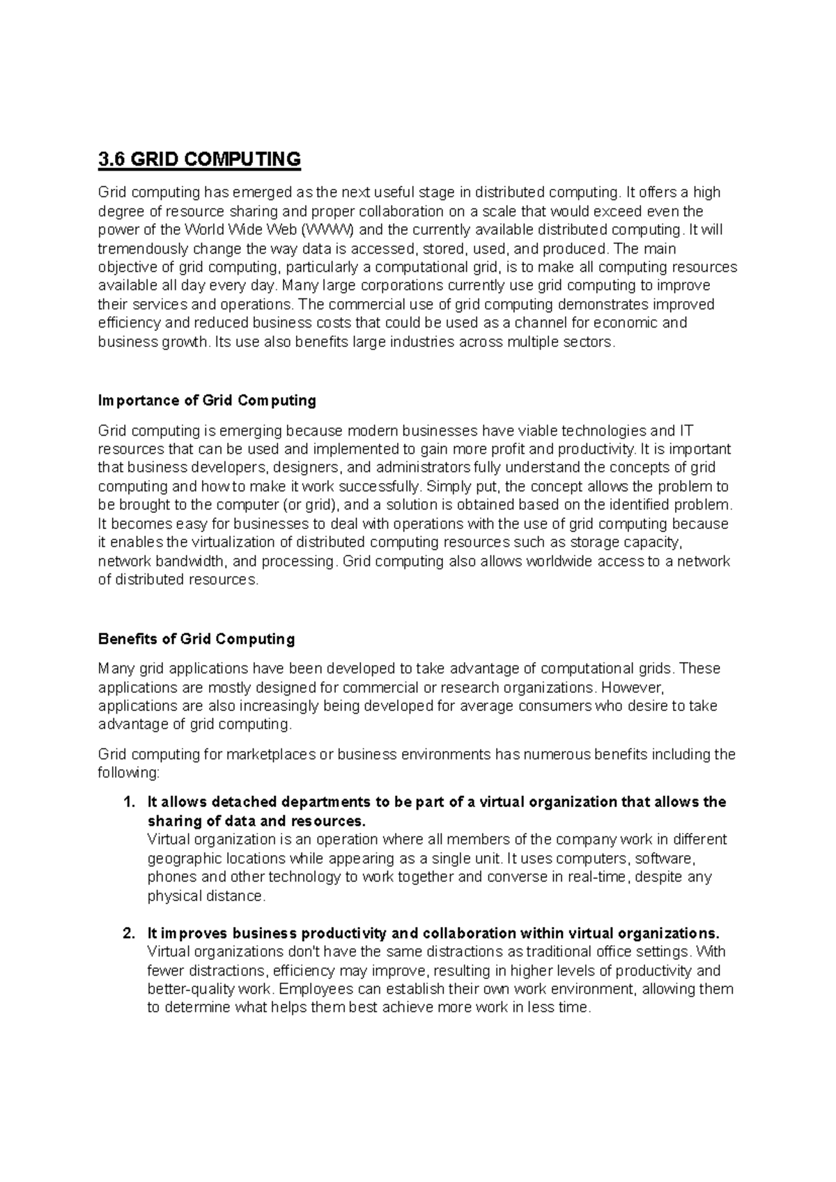 Grid Computing 3 Grid Computing Grid Computing Has Emerged As The