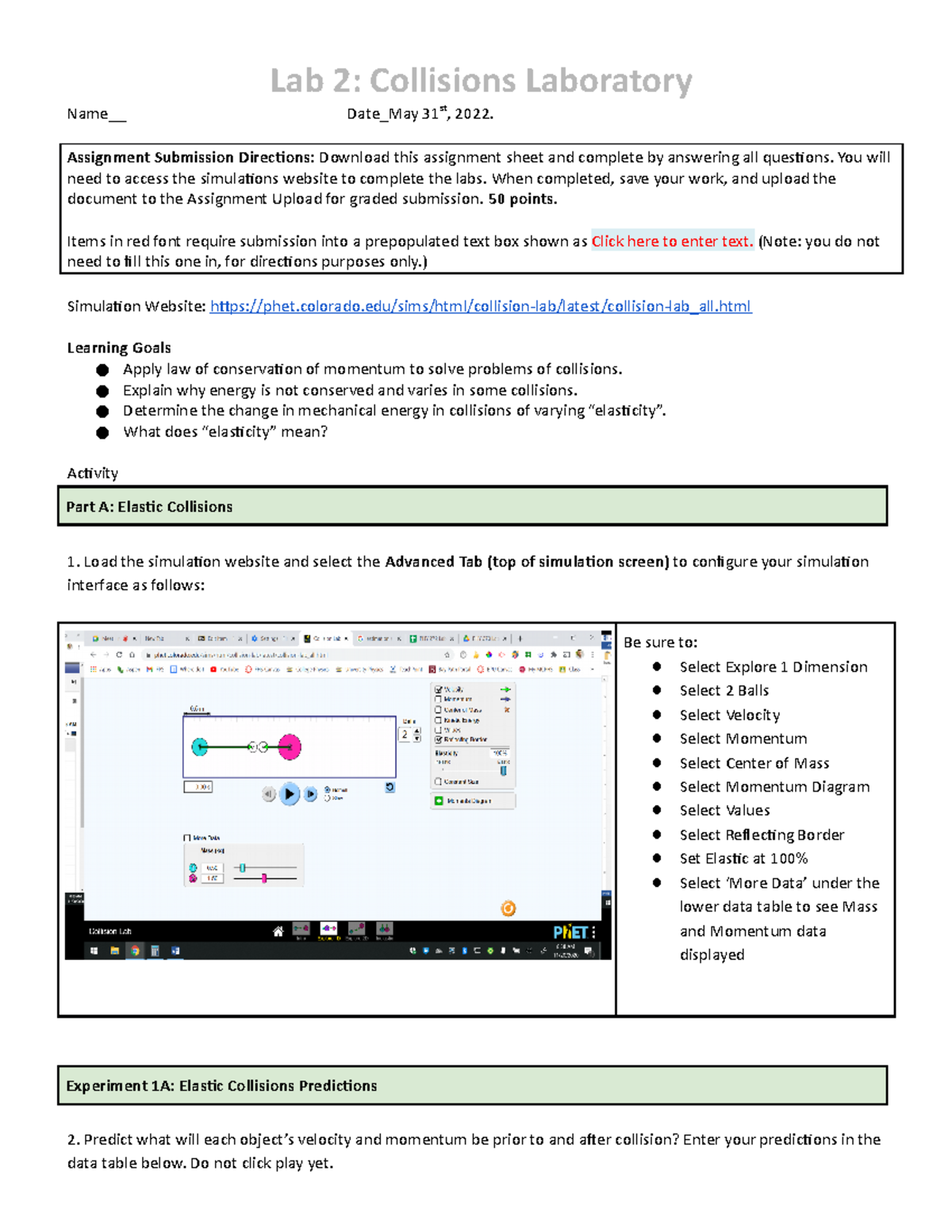 Lab 2 Activity Assignment Sheet 2021-3-2 - Name__ Date_May 31st, 2022 ...