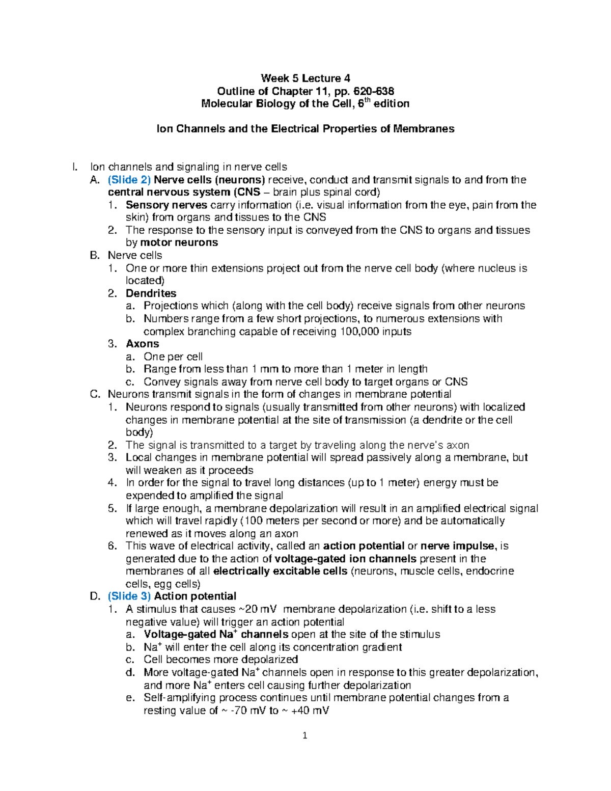 Biol4004 05 Outline 4 2016 Week 5 Lecture 4 Outline Of Chapter 11 Pp 620 Molecular Biology