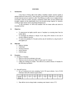 Urinalysis - Lab Report - URINALYSIS EXPERIMENT I. Introduction ...