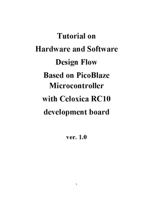 Tutorial work - 2 - Design flow - Tutorial on FPGA Design Flow based on Aldec Active HDL Ver 1 1 ...