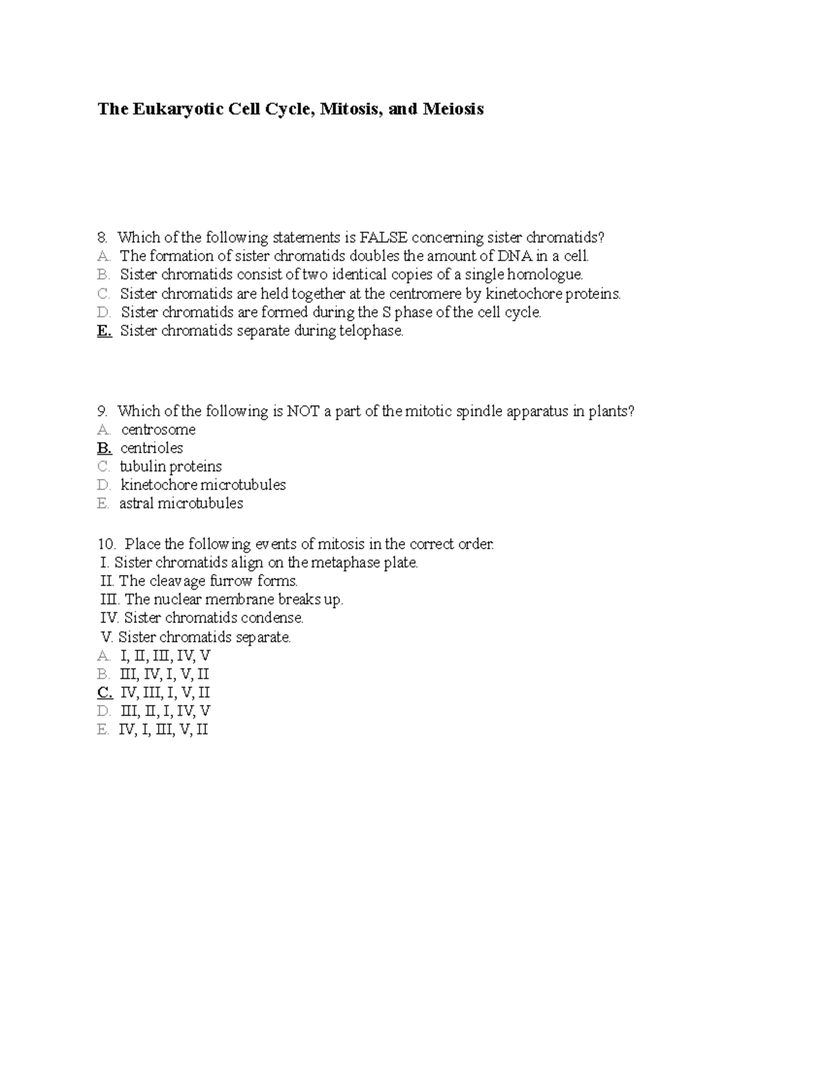 The Eukaryotic Cell Cycle 4 The Formation Of Sister Chromatids