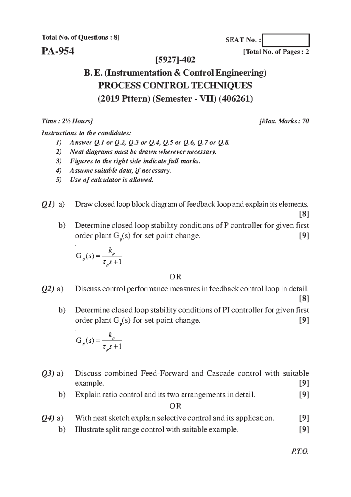 B.E ( 2019 Pattern ) export - Total No. of Questions : 8] [5927 ...
