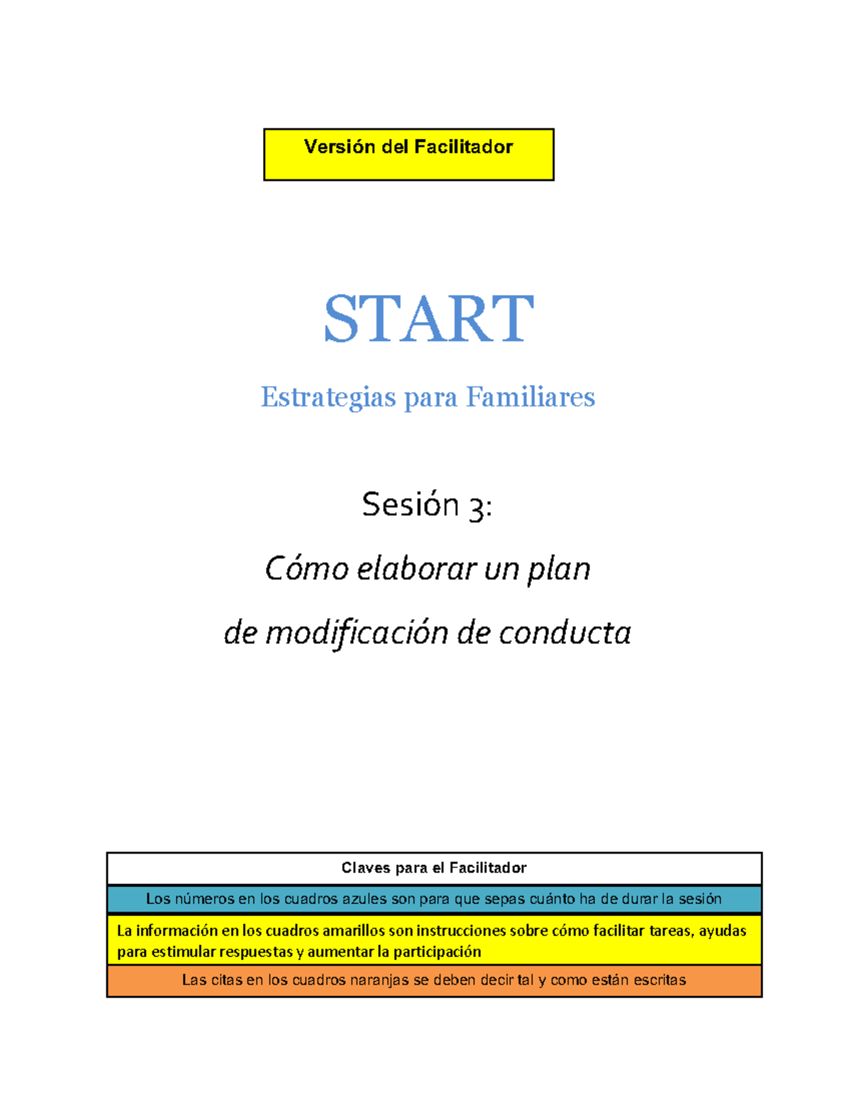 Cómo elaborar un plan de modificación de conducta - START Estrategias ...