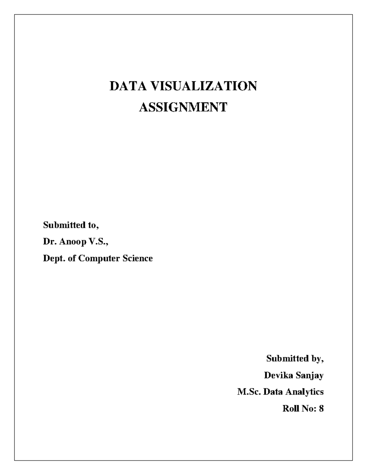 Devika Sanjay CSDA301 - This is the assignment based on data ...