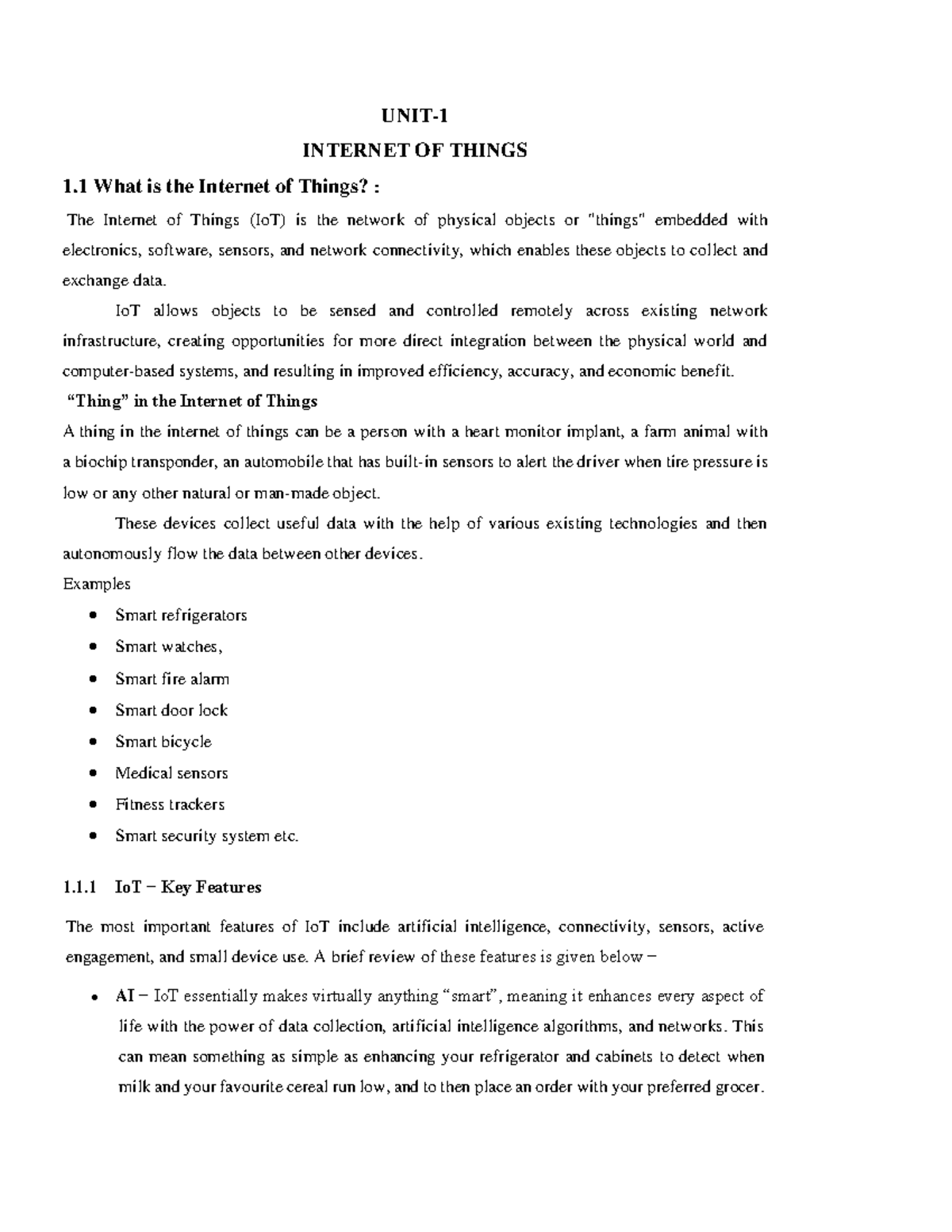 Emerging Technology For Engineering All Unit Notes-1 - UNIT- INTERNET ...