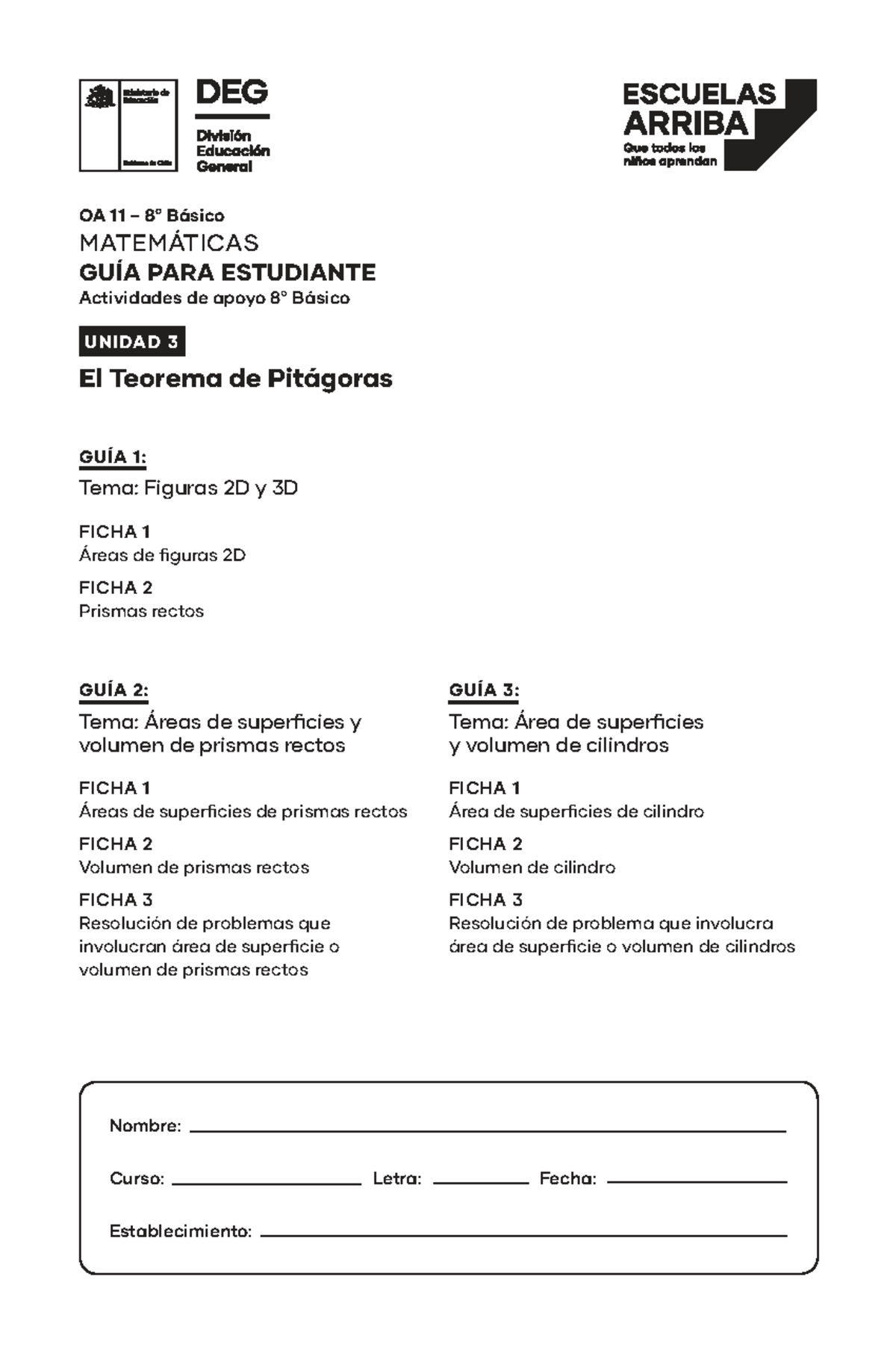 8 OA11 guia-1-estudiante-1-2 - ####### OA 11 – 8° Básico MATEMÁTICAS ...