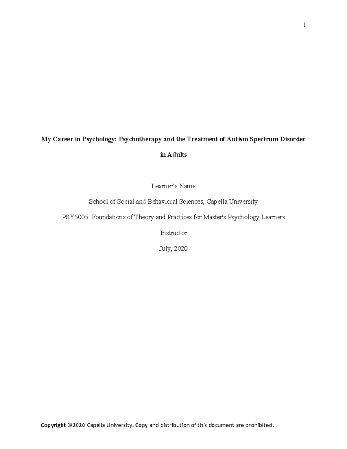 Cf Exemplar PSY5005 Assignment 9 Updated APA 7th Ed - My Career in ...