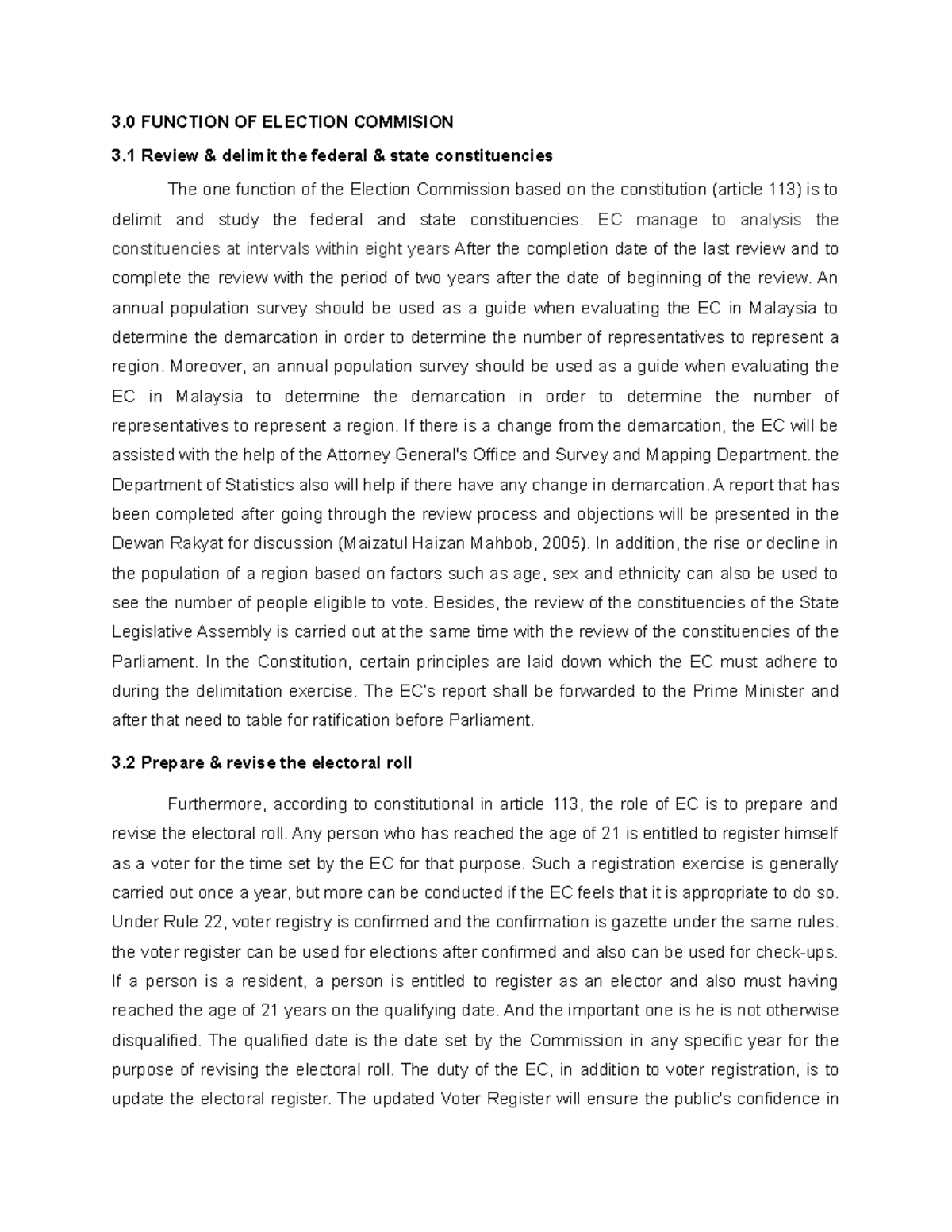 Function of Election Commission - 3 FUNCTION OF ELECTION COMMISION 3 ...
