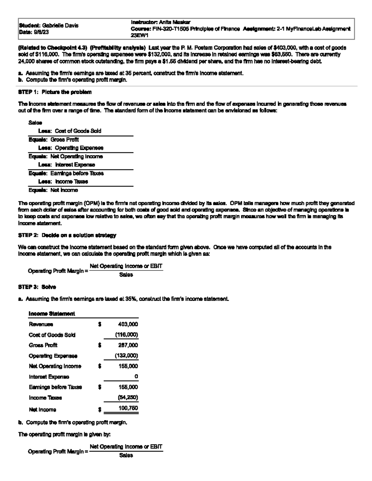 Module 2 second assignment example - FIN320 - Studocu