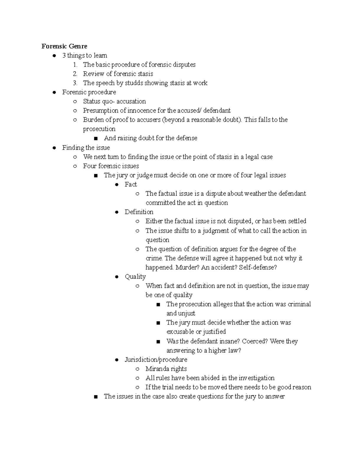Forensic analysis - Forensic Genre 3 things to learn 1. The basic ...