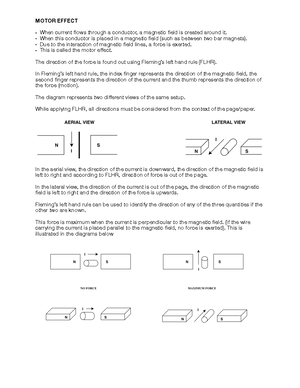 Magnetism Lecture 3 Motor Effect Advanced - FORCE ON A CHARGED PARTICLE ...