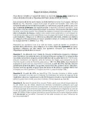 Rapport de lecture 2, Pol 1201 - BEON Professeur: Marc Chevrier Rapport ...