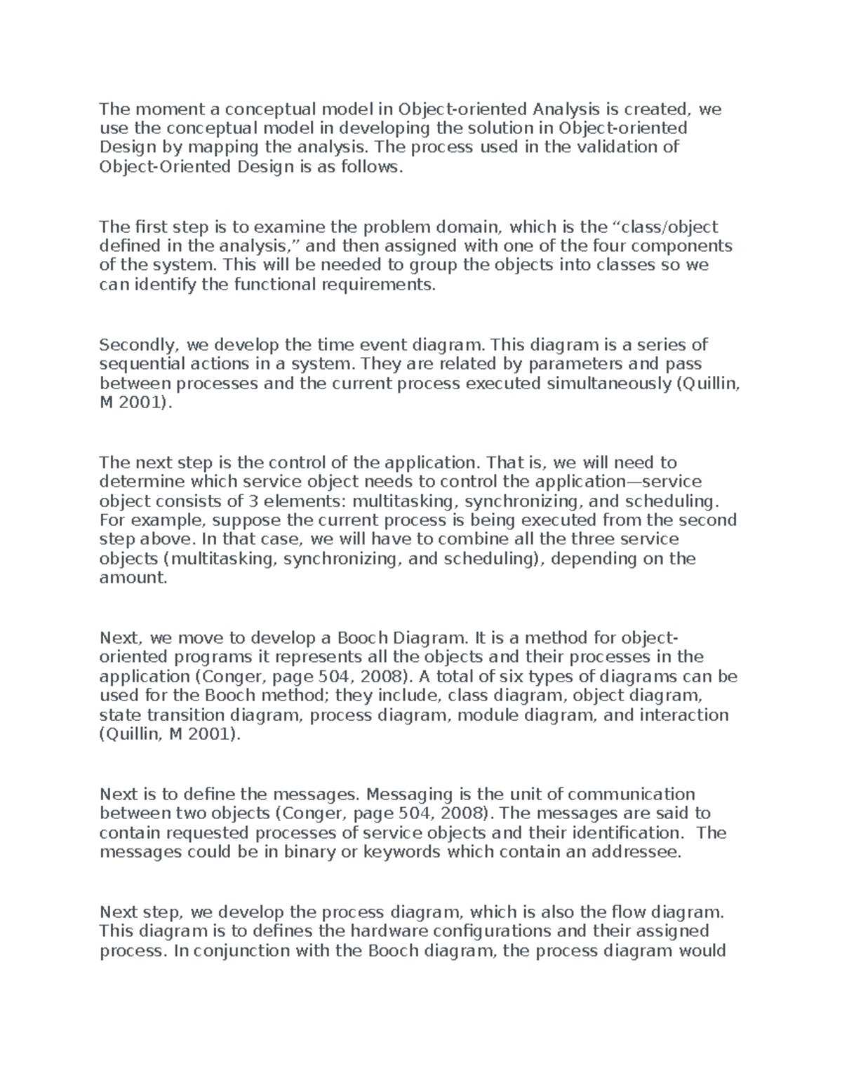 Discussion UNIT 5 CS4403 - The moment a conceptual model in Object-oriented Analysis is created ...