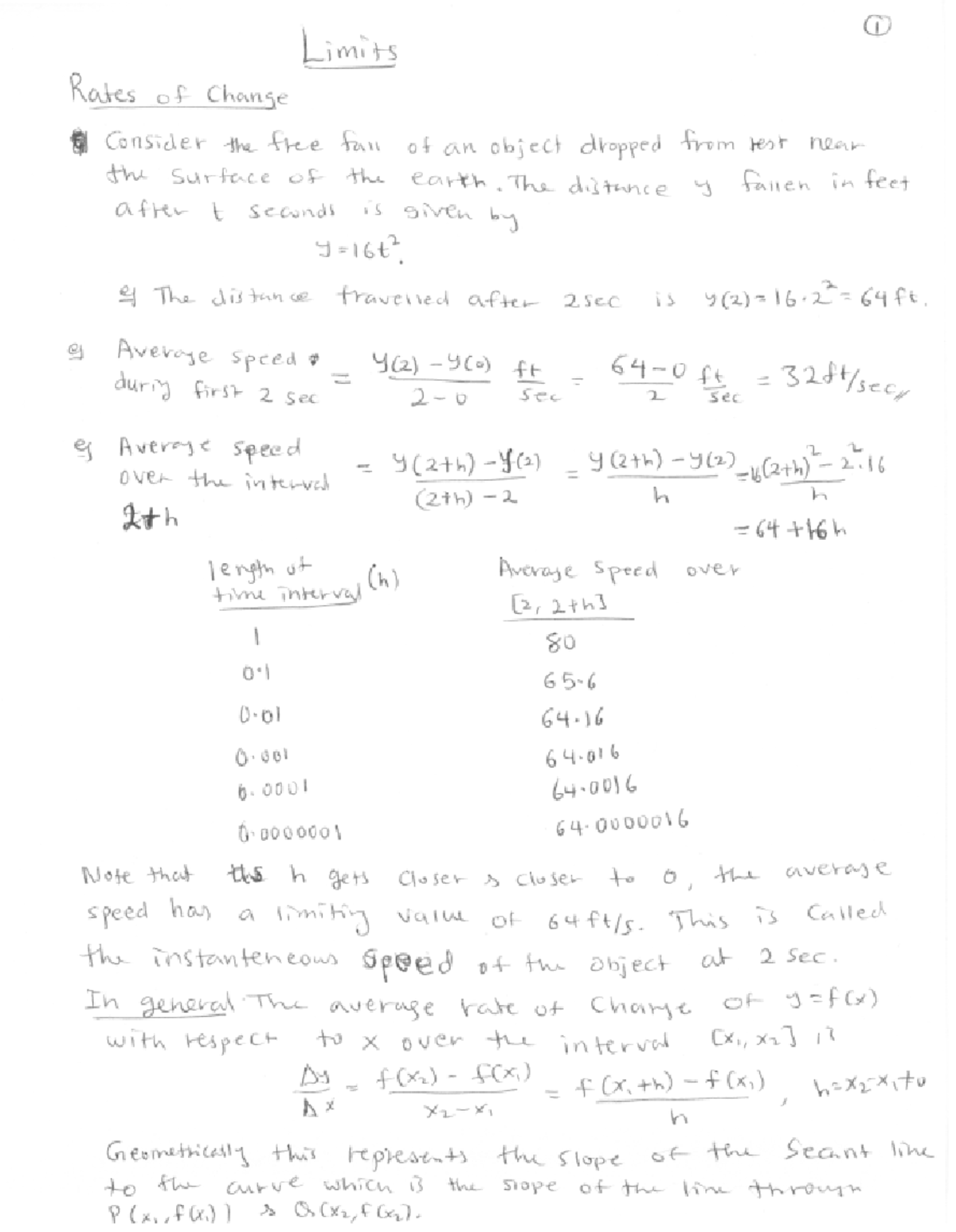 Chapter 2 notes - MATH 1110H - Studocu