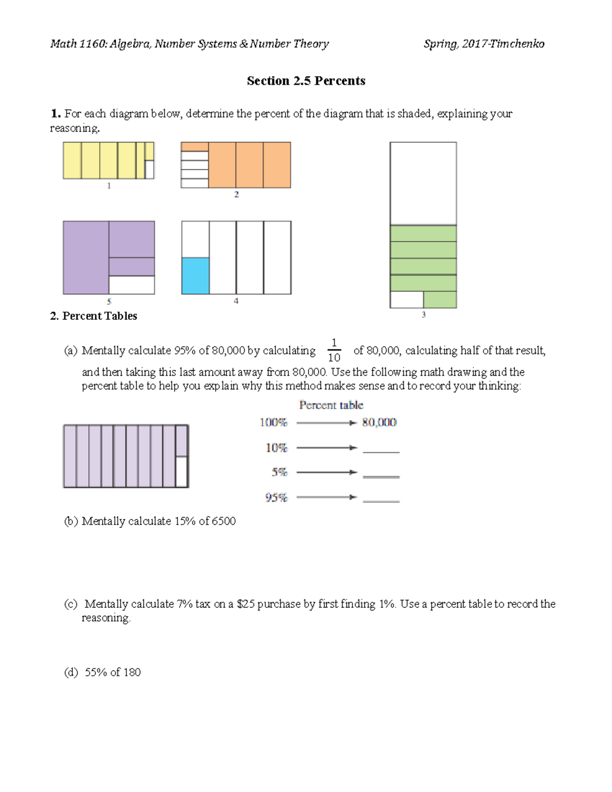 2.5 Activities - Notes from class. - Math 1160: Algebra, Number Systems ...