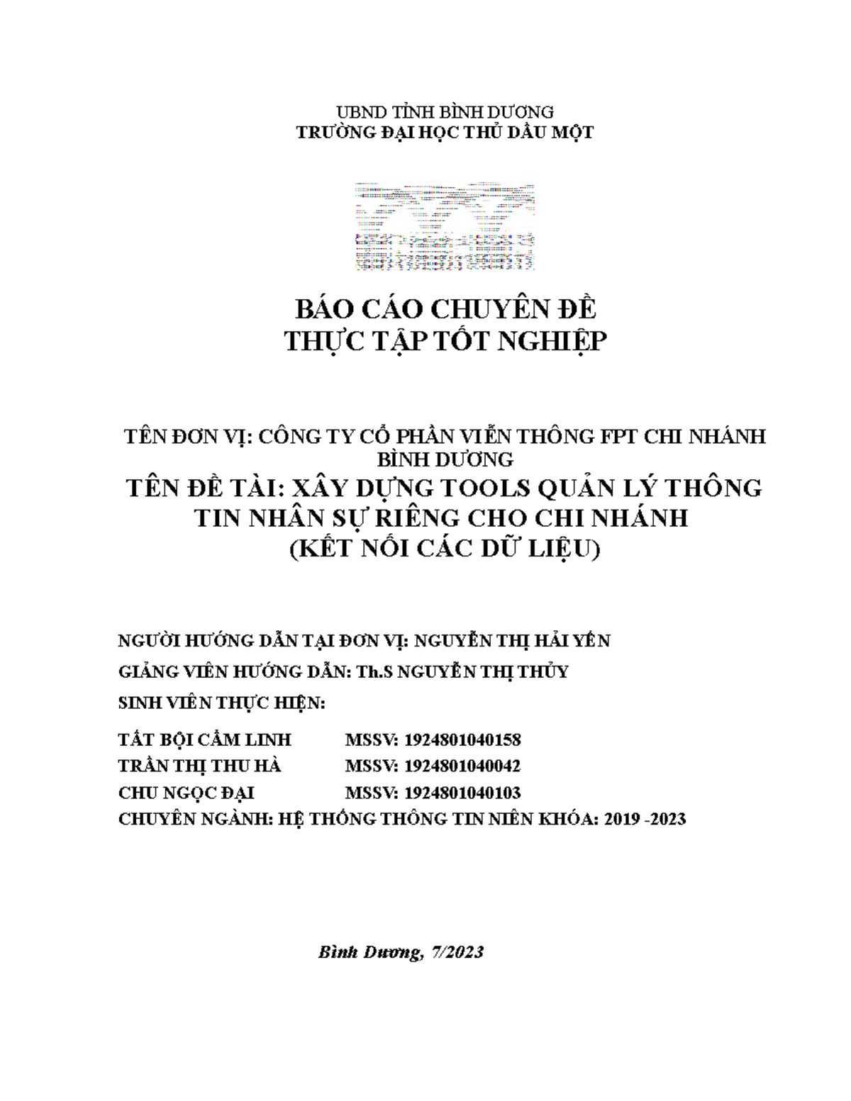 Cuoikynhom - hihih - UBND TỈNH BÌNH DƯƠNG TRƯỜNG ĐẠI HỌC THỦ DẦU MỘT ...