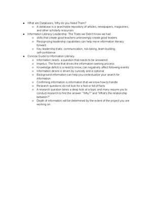 Module one notes - Liberal Arts and Lenses The liberal arts consist of ...