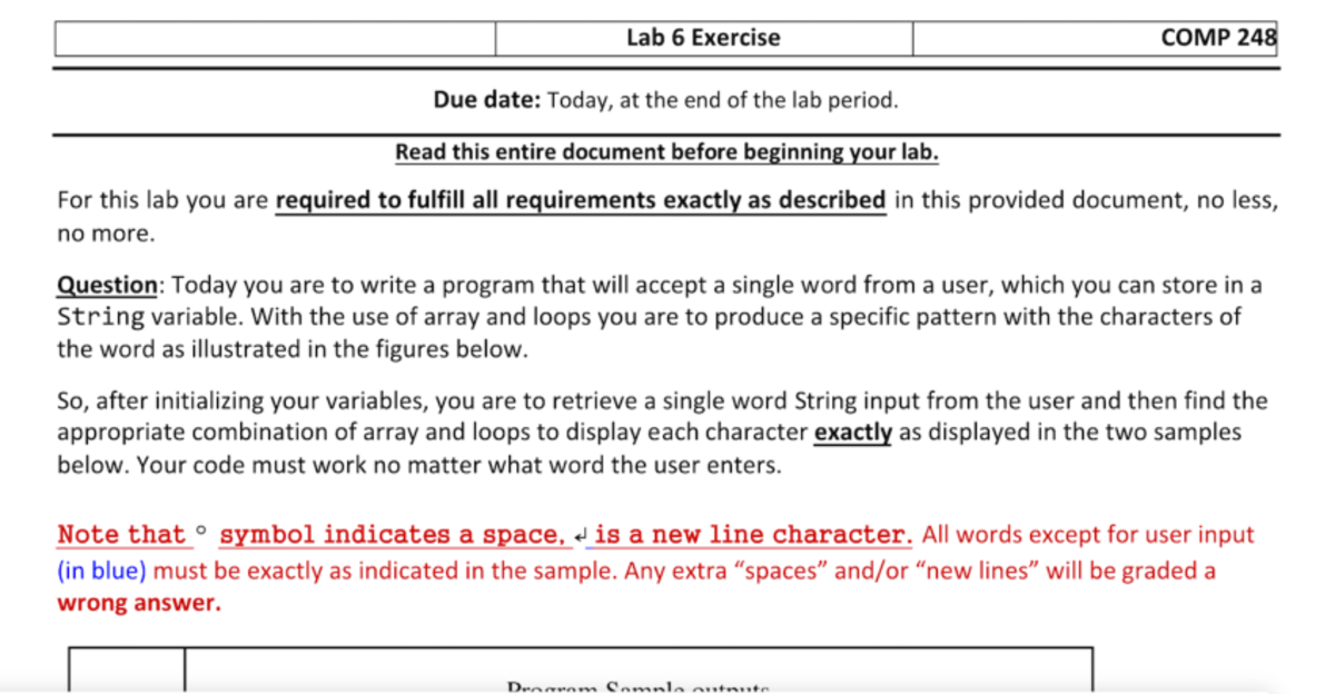 Sample-Lab6 - lab - COMP 248 - Studocu