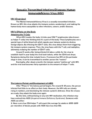 Sexually transmitted diseases (STDs) - STDs are infections that are ...